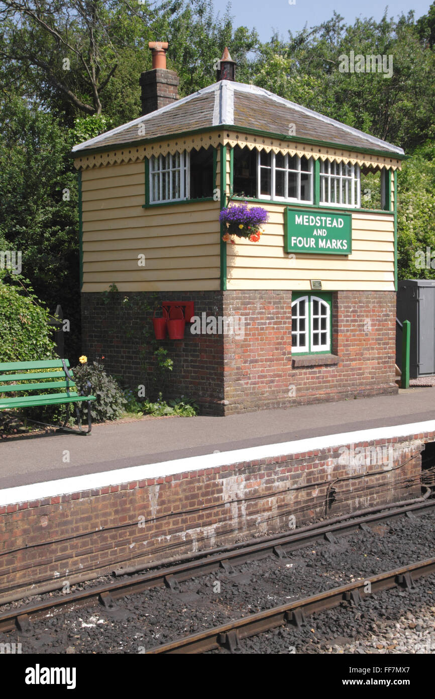 Medstead Four Marks Railway Station Stock Photos & Medstead Four Marks ...