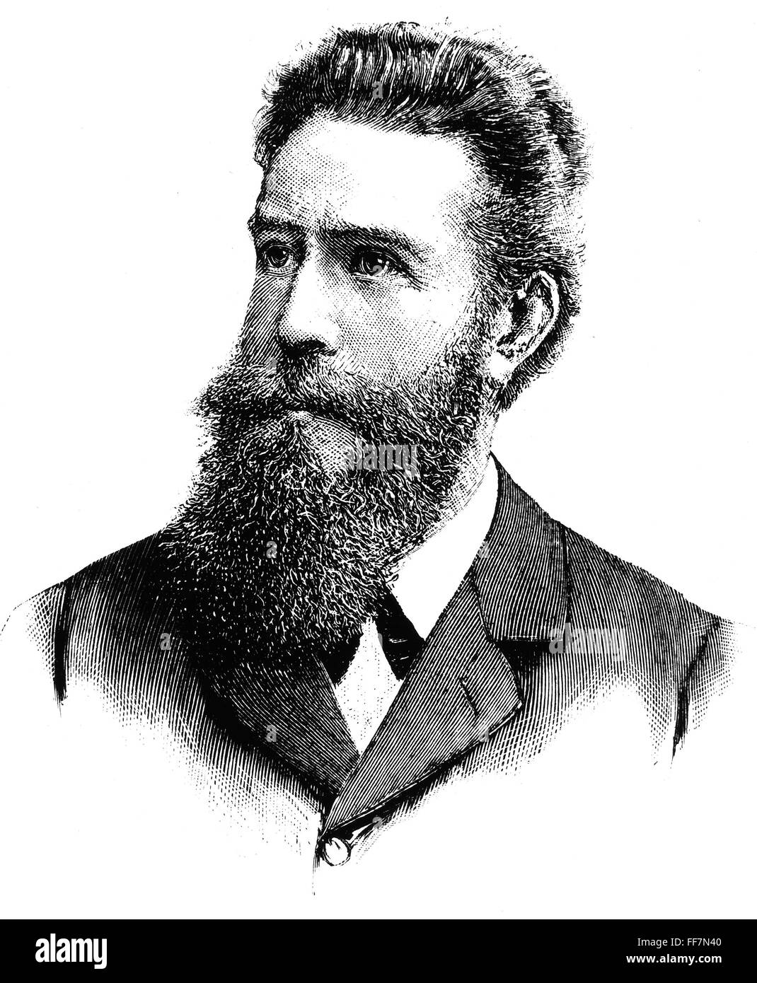 WILHELM CONRAD ROENTGEN /n(1845-1923). German physicist Stock Photo - Alamy