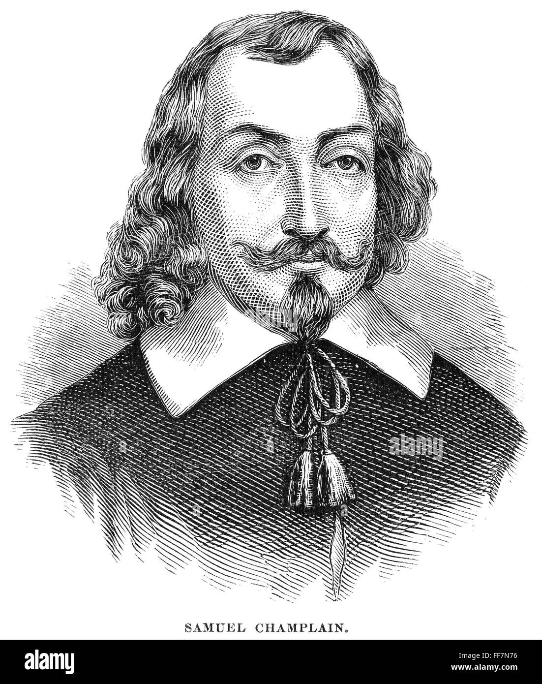 SAMUEL DE CHAMPLAIN /n(1567-1635). French explorer in North America ...