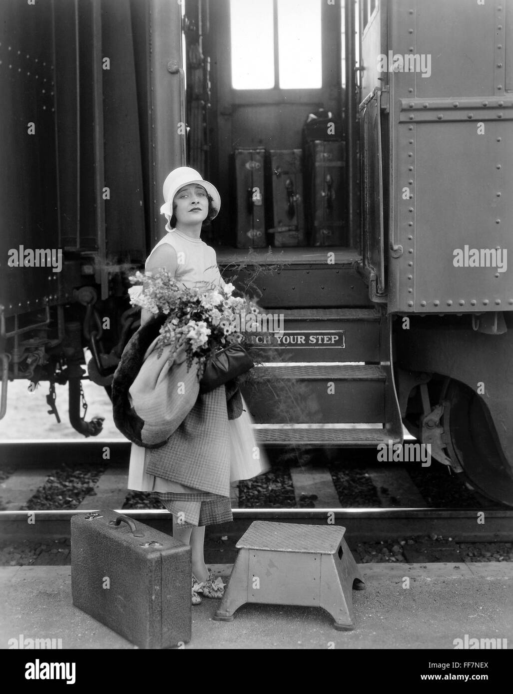 SILENT FILM STILL: TRAINS Stock Photo - Alamy