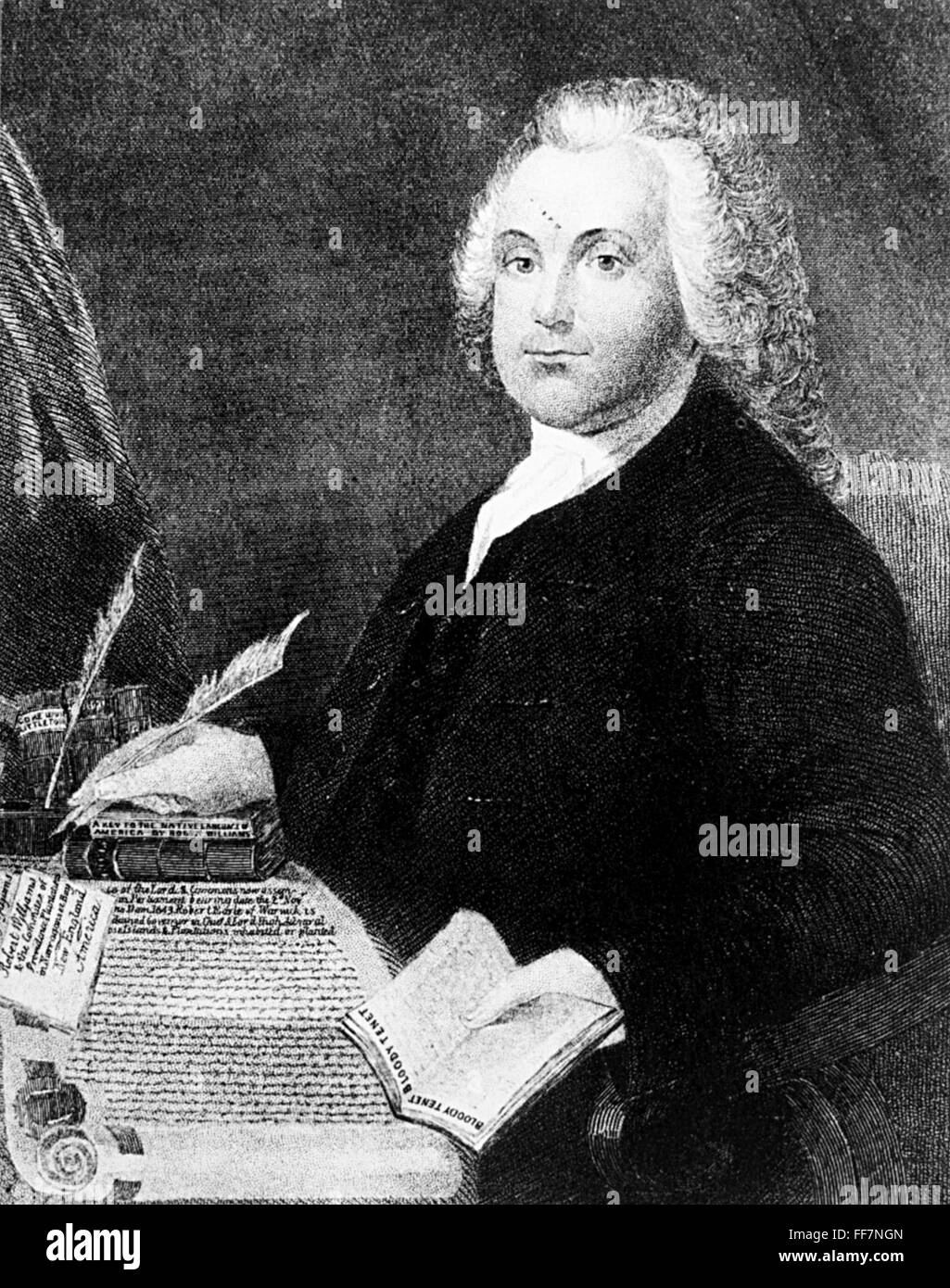 ROGER WILLIAMS (1603-1683). /nAmerican Baptist cleric and founder of ...