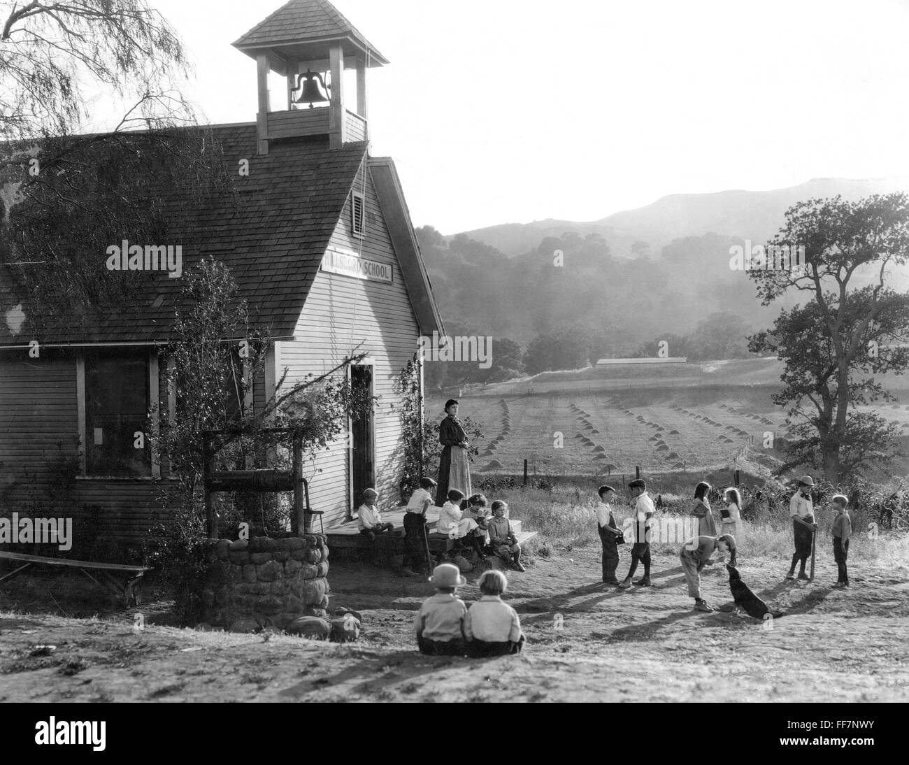 ONE-ROOM RURAL SCHOOLHOUSE. /nUnidentified rural elementary school ...