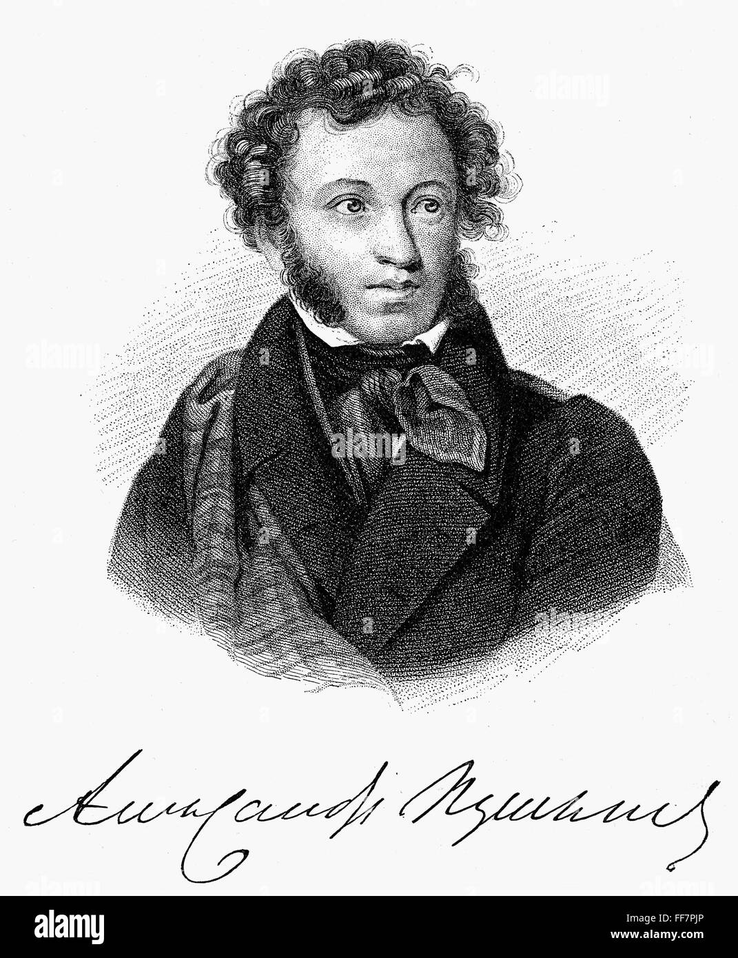 ALEKSANDR PUSHKIN /n(1799-1837). Aleksandr Sergeevich Pushkin. Russian ...