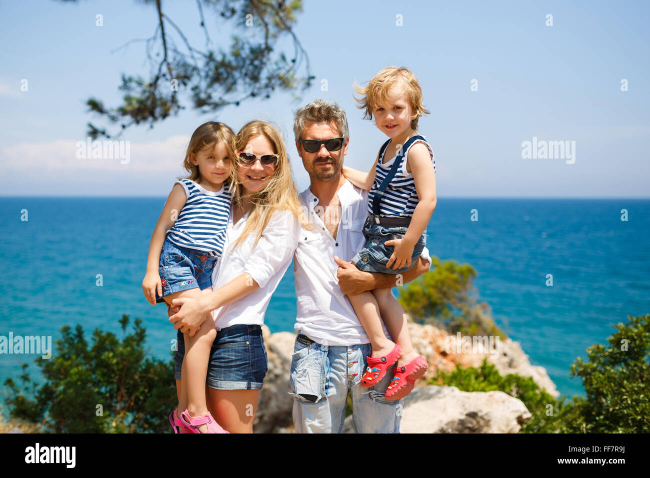 Happy family of two hi-res stock photography and images - Alamy