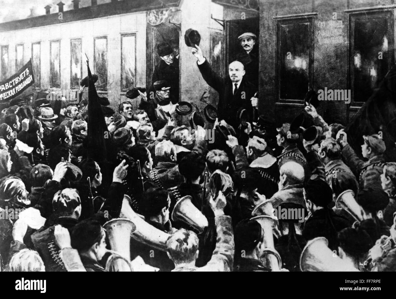 LENIN AT FINLAND STATION. /nThe arrival of Russian Communist leader ...