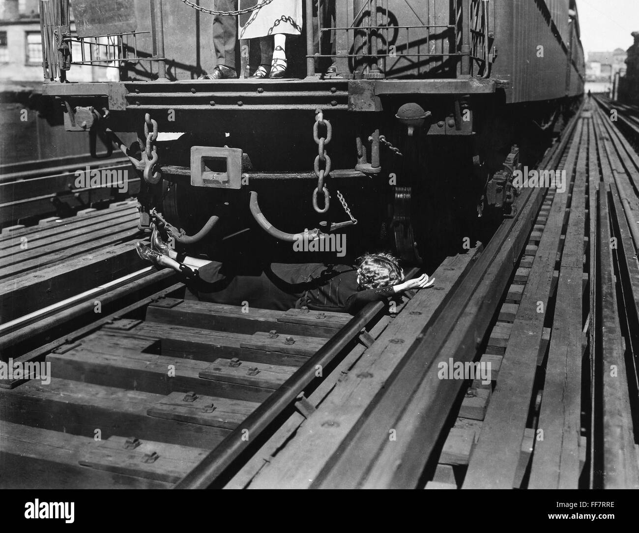 DAMSEL IN DISTRESS. /nSilent film still Stock Photo - Alamy