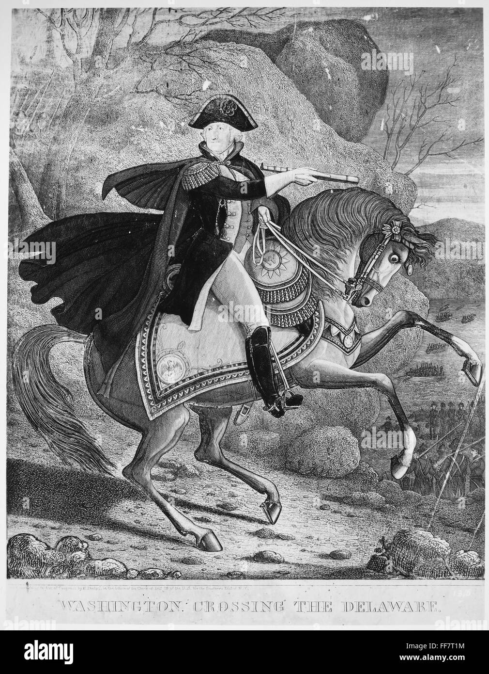 CROSSING THE DELAWARE. /n'Washington Crossing the Delaware.' General ...