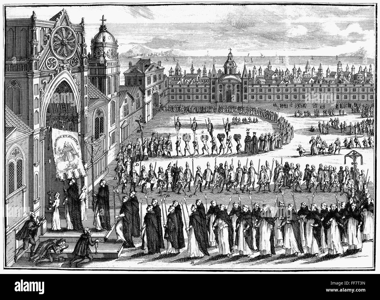SPANISH INQUISITION, GOA. /nA procession of those condemned by the ...