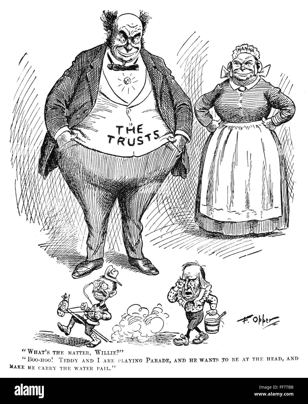 McKINLEY CARTOON, 1900. /nFrom the cartoon series 'Willie and His Papa ...