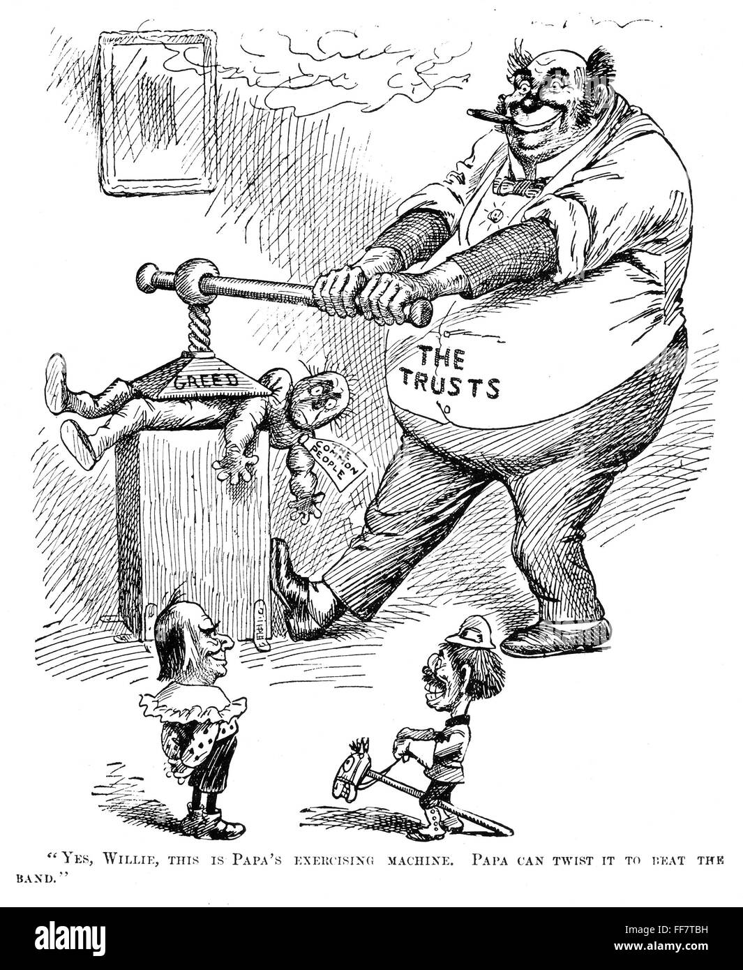 McKINLEY CARTOON, 1900. /nFrom the cartoon series 'Willie and His Papa ...