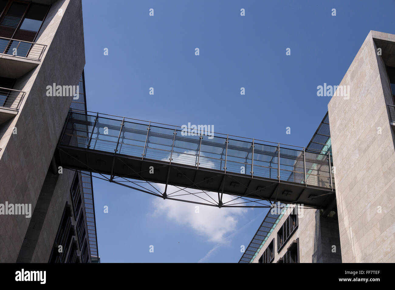 bridge of office buildings in berlin Stock Photo - Alamy