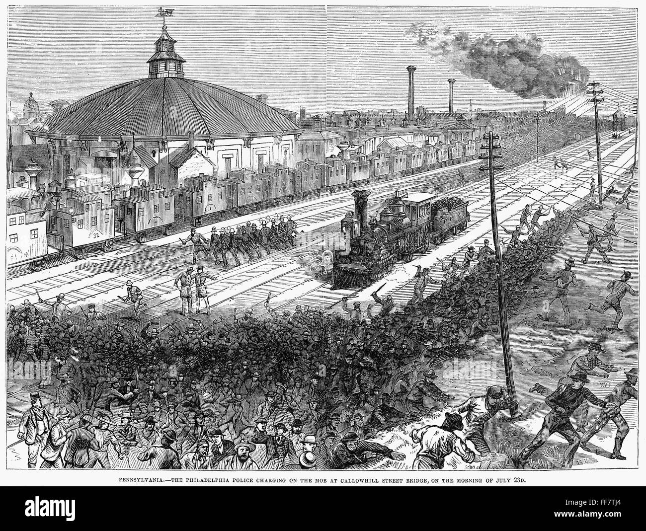 Pennsylvania Railroad Strike 1877 at Lucas Hampton blog