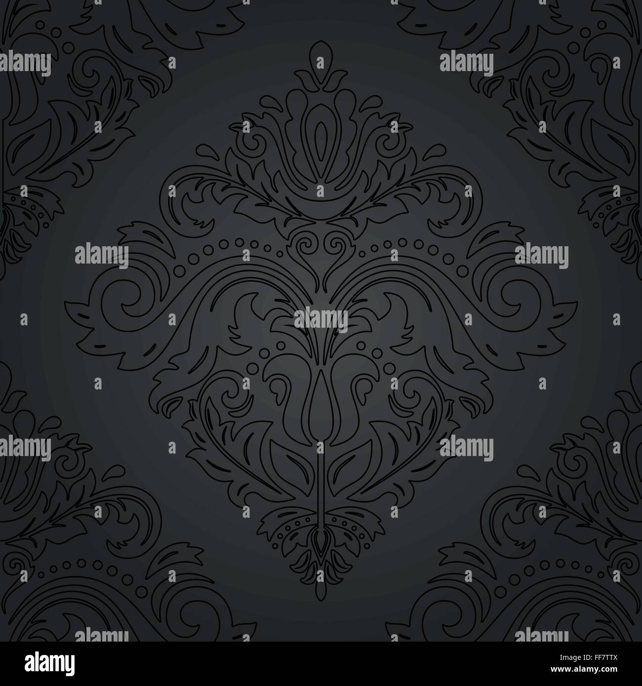Seamless Vector Wallpaper in the Style of Baroque Stock Vector Image & Art - Alamy