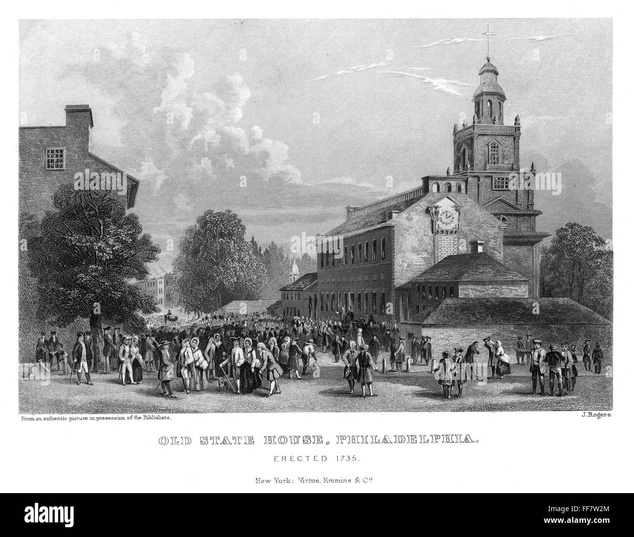 PHILADELPHIA STATE HOUSE. /nIndependence Hall as it appeared in the ...