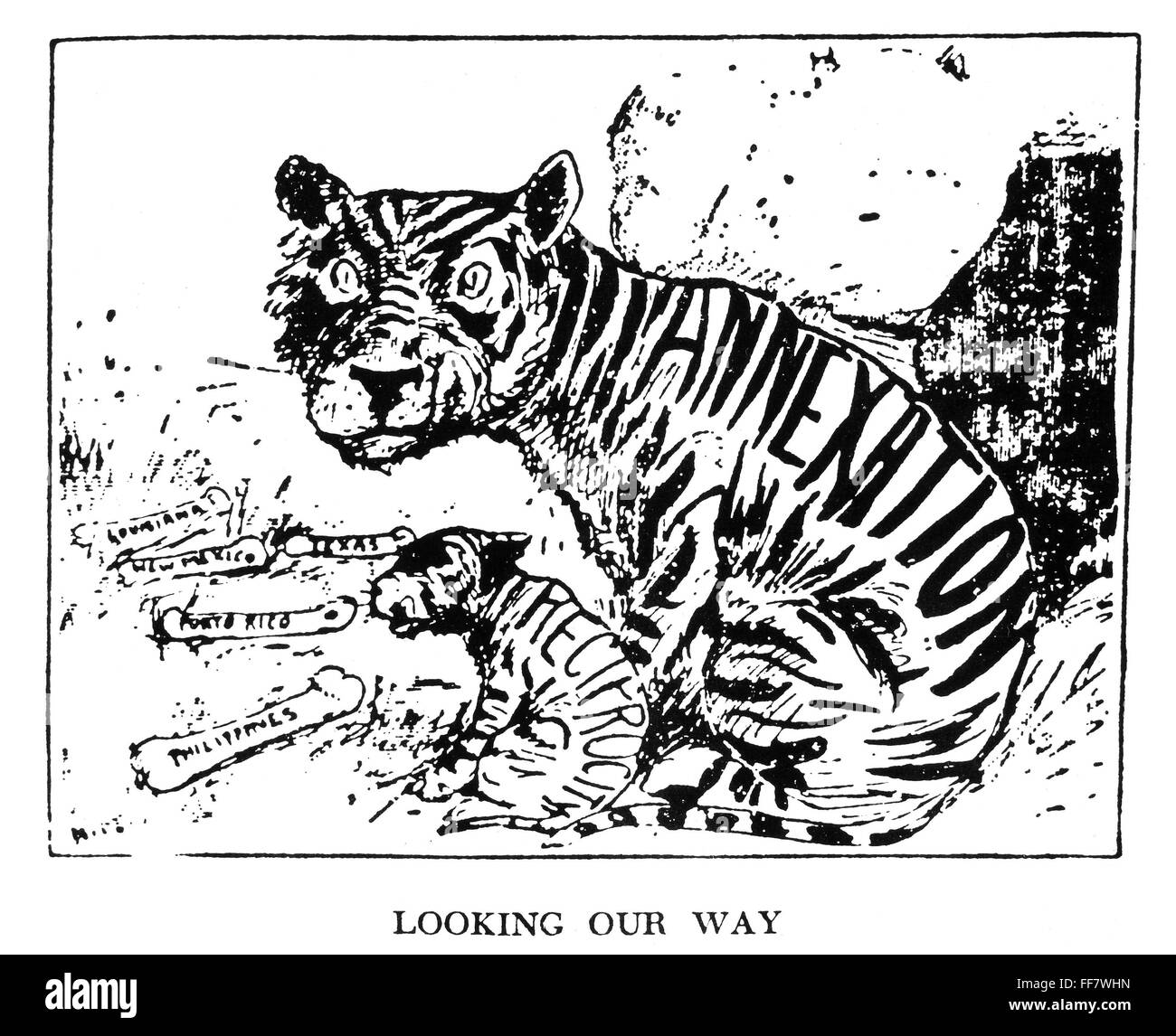 RECIPROCITY CARTOON, 1911. /n'Looking Our Way.' A cartoon from a ...