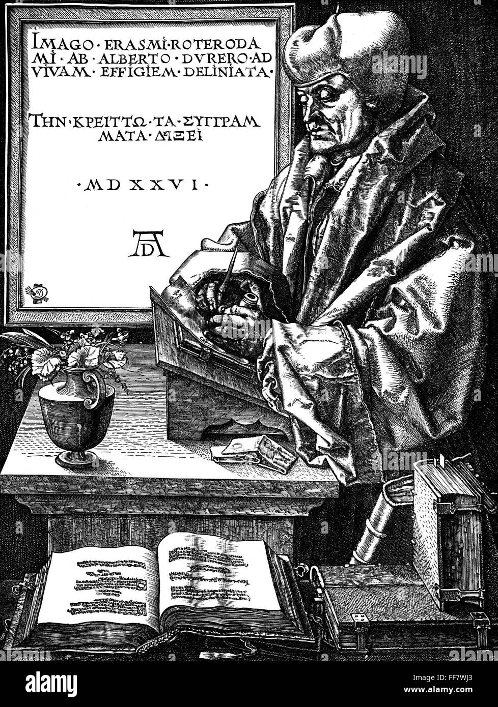 DESIDERIUS ERASMUS /n(1466?-1536). Known as Erasmus of Rotterdam. Dutch ...