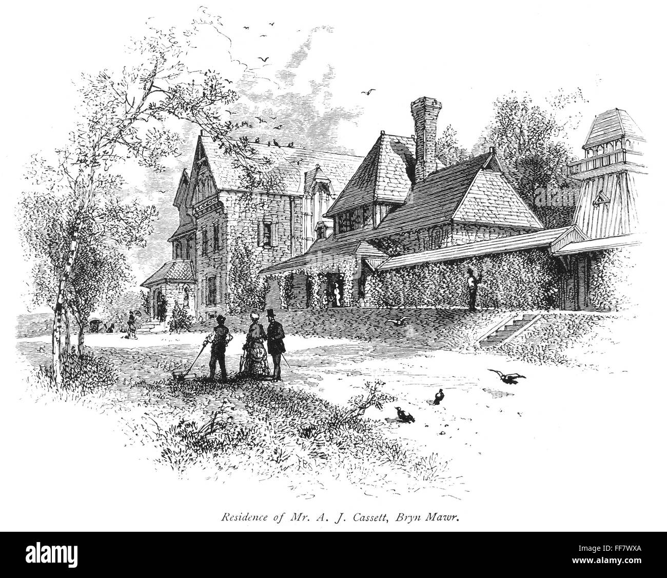 PENNSYLVANIA: HOUSE, 1876. /nThe residence of Alexander Johnston ...