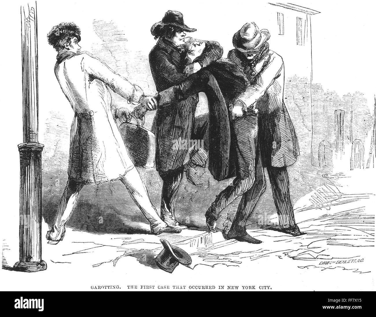 NEW YORK: MUGGING, 1857. /nThe first reported mugging in New York City ...