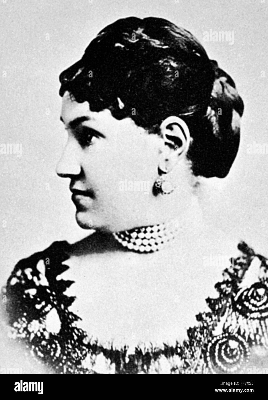 MRS. WILLIAM ASTOR /n(1830-1908). Caroline Webster Schermerhorn Astor ...