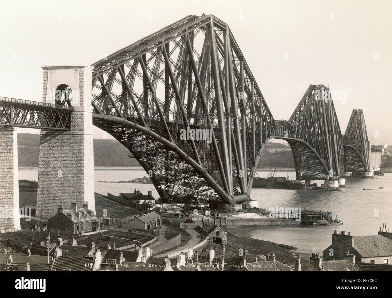 SCOTLAND: FORTH BRIDGE. /nThe Forth Bridge, spanning the Firth of Forth ...