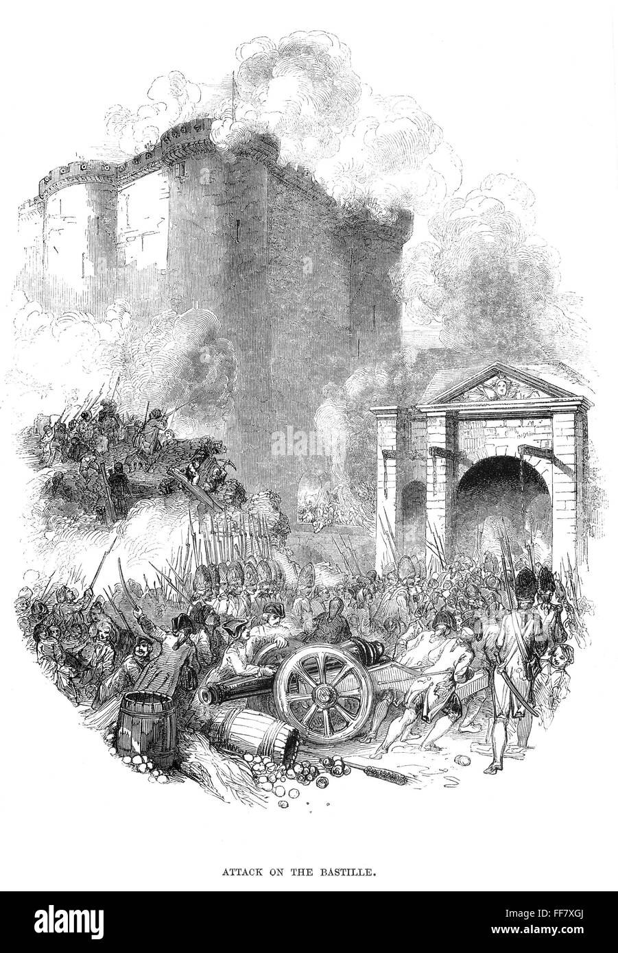 FRENCH REVOLUTION, 1789. /nThe Storming of the Bastille, 14 July 1789 ...