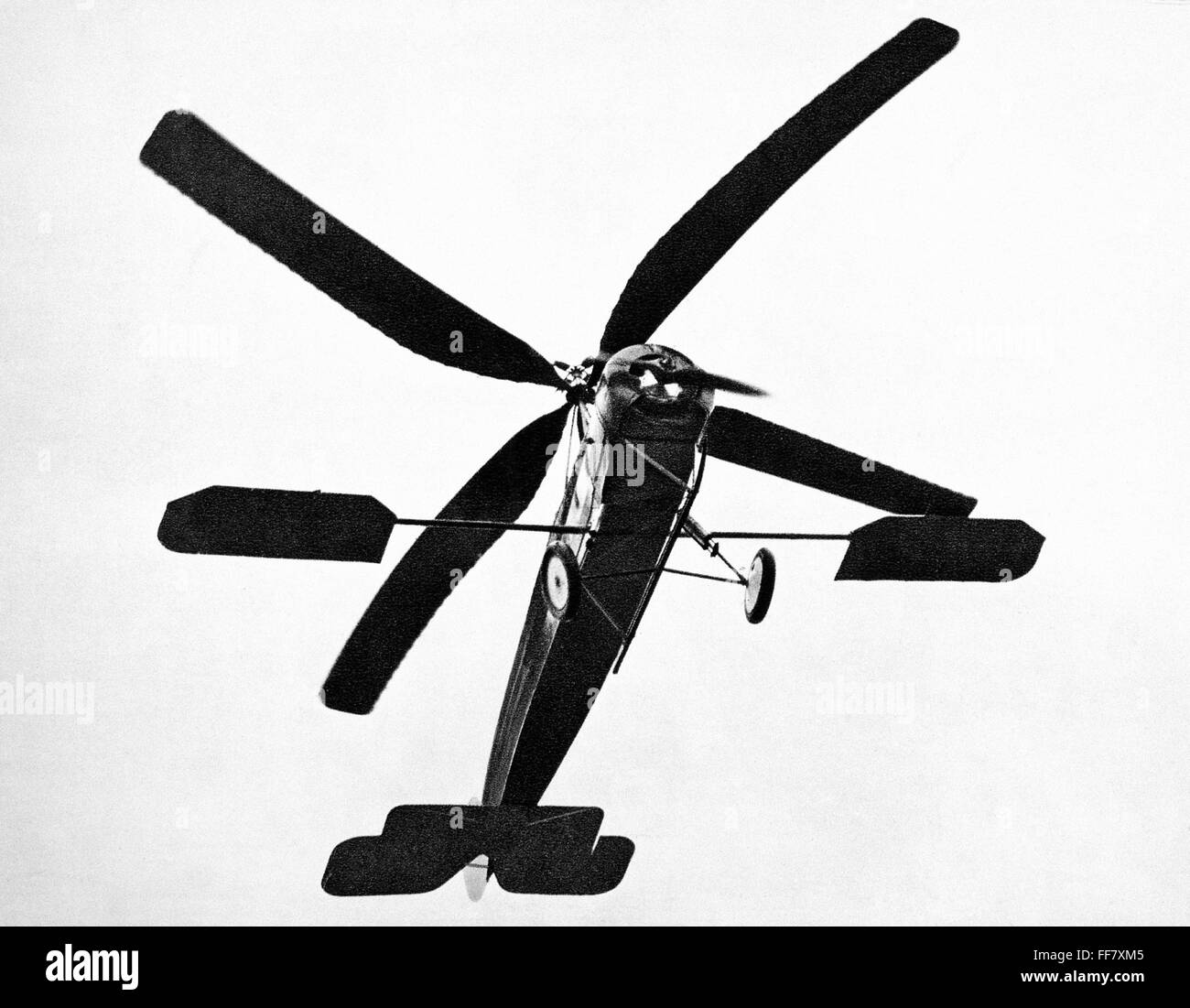 AUTOGIRO, 1928. /nThe first flight of Juan de la Cierva's (1896-1936 ...