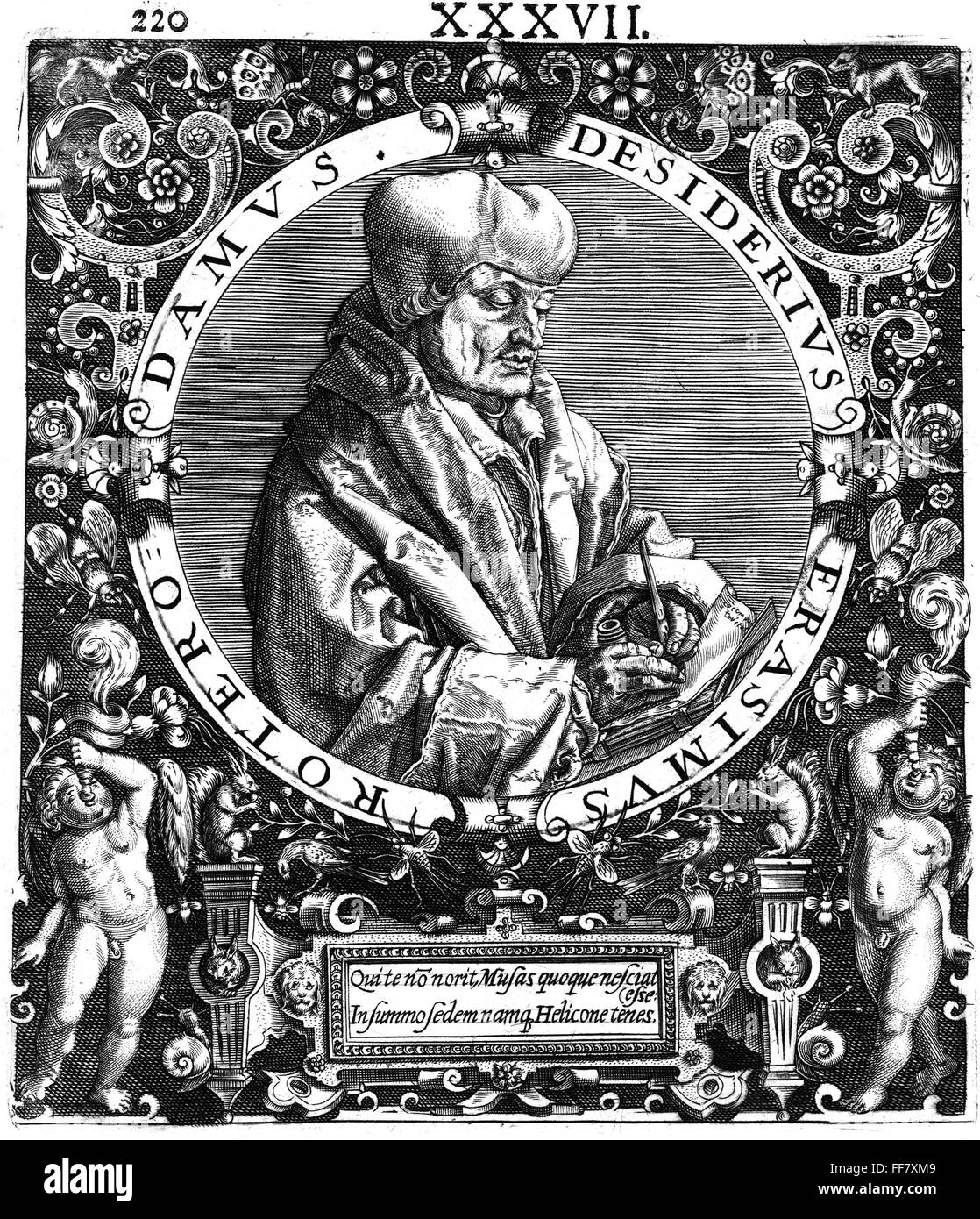 DESIDERIUS ERASMUS /n(1466?-1536). Known as Erasmus of Rotterdam. Dutch ...
