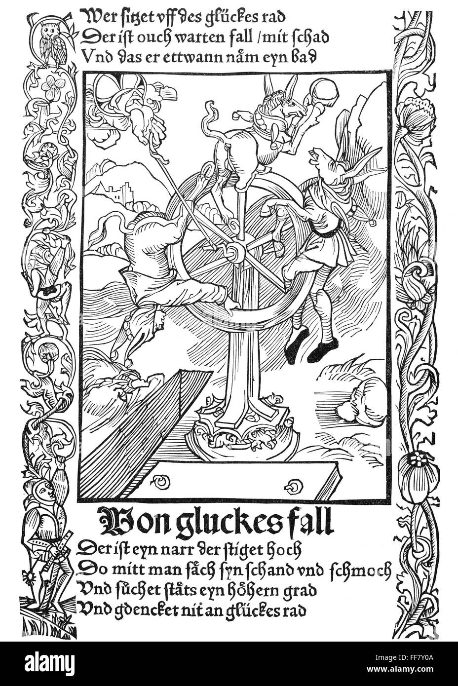 BRANT: SHIP OF FOOLS. /nWoodcut illustration to Sebastian Brant's 'Das ...