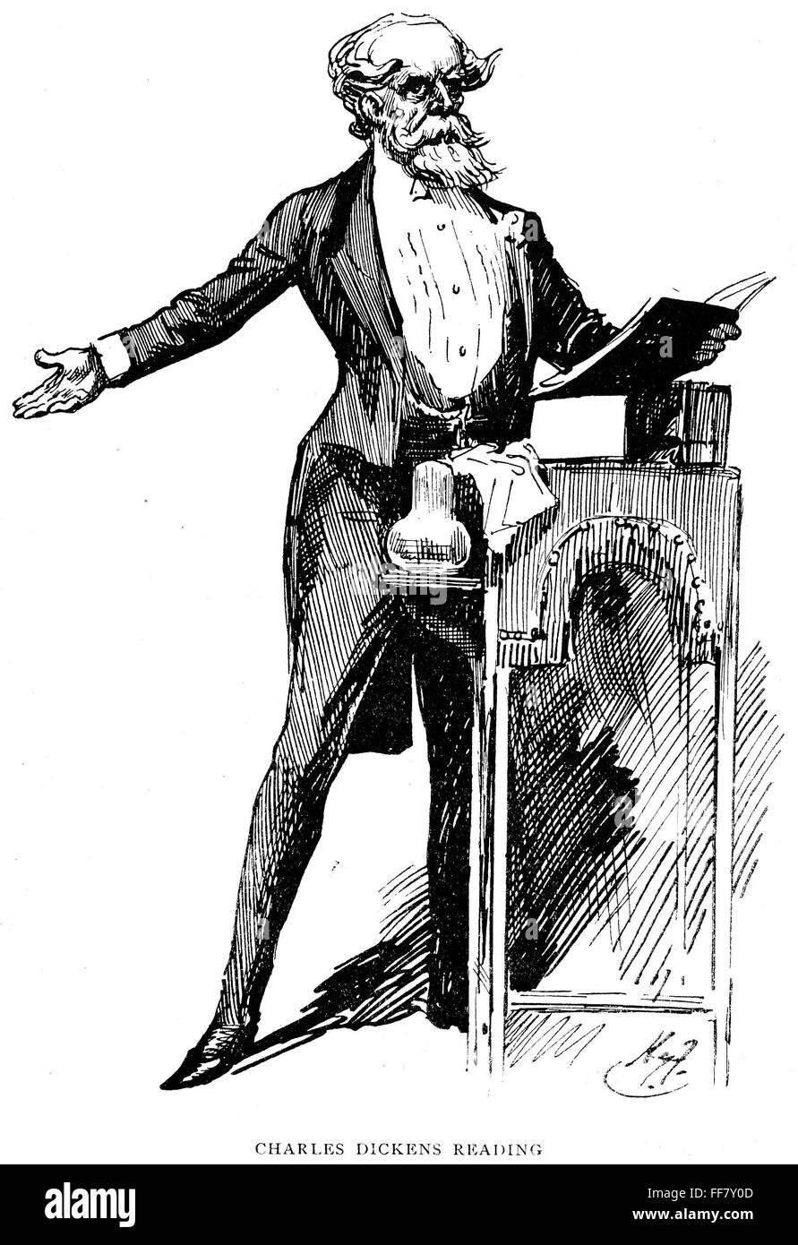 Drawing of charles dickens hi-res stock photography and images - Alamy