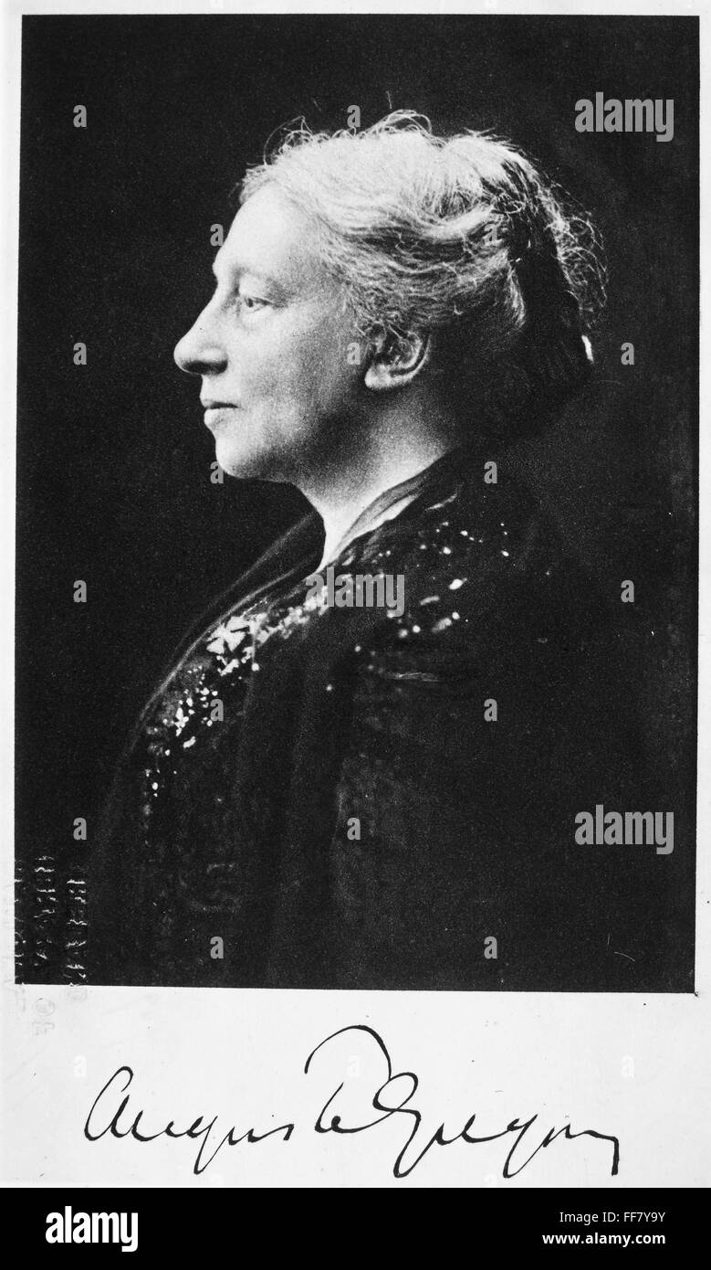 LADY AUGUSTA GREGORY /n(1859?-1932). Irish playwright Stock Photo - Alamy
