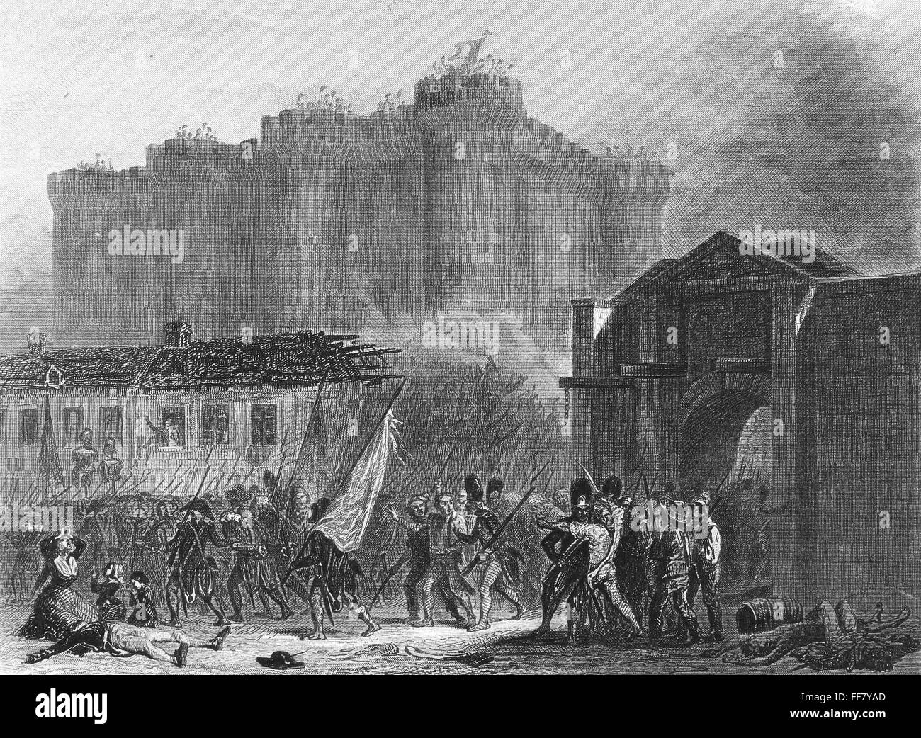 FRENCH REVOLUTION, 1789. /nThe Storming of the Bastille, 14 July 1789 ...