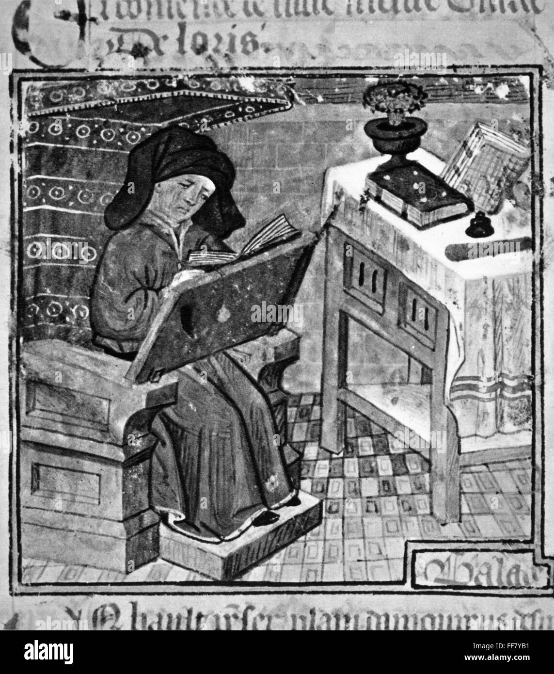 GUILLAUME de MACHAUT /n(c1300-1377). French poet and composer ...