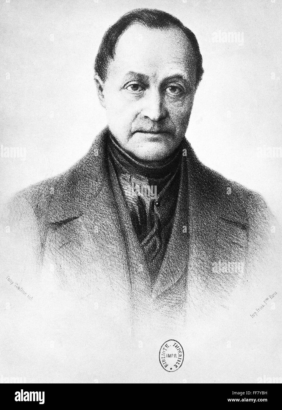 AUGUSTE COMTE (1798-1857). /nFrench mathematician and philosopher ...