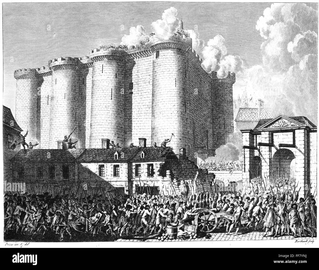 FRENCH REVOLUTION, 1817. /nThe Storming of the Bastille, 14 July 1789 ...