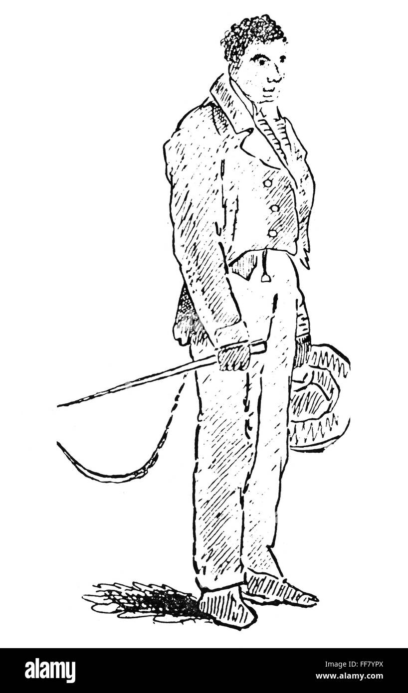 PLANTATION LIFE, c1832. /nA black slave driver on a southern plantation ...