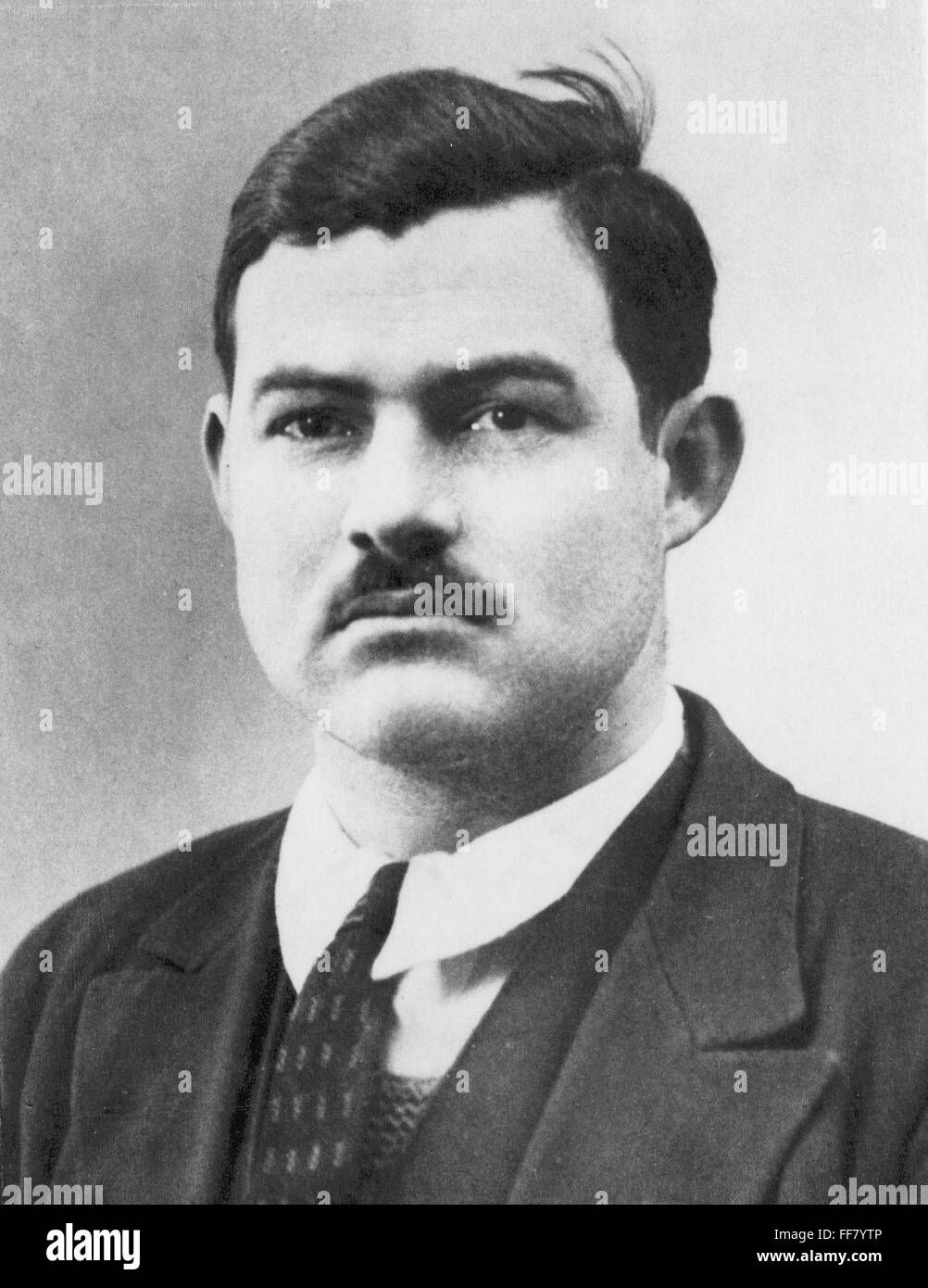 ERNEST HEMINGWAY /n(1899-1961). American writer. Photographed in Paris ...