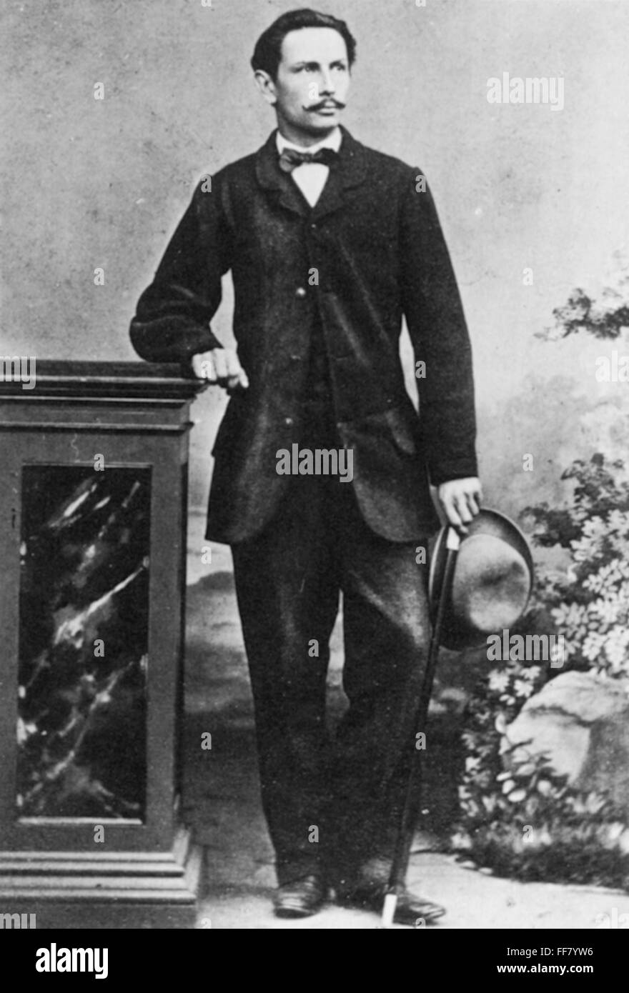 KARL BENZ (1844-1929). /nGerman automotive engineer. Photographed in ...