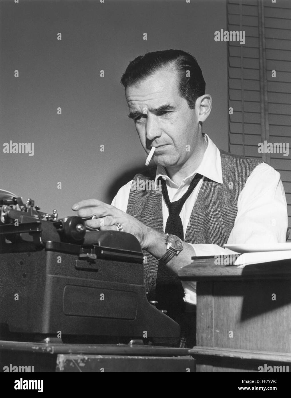 EDWARD R. MURROW (1908-1965)./nAmerican broadcast journalist Stock ...