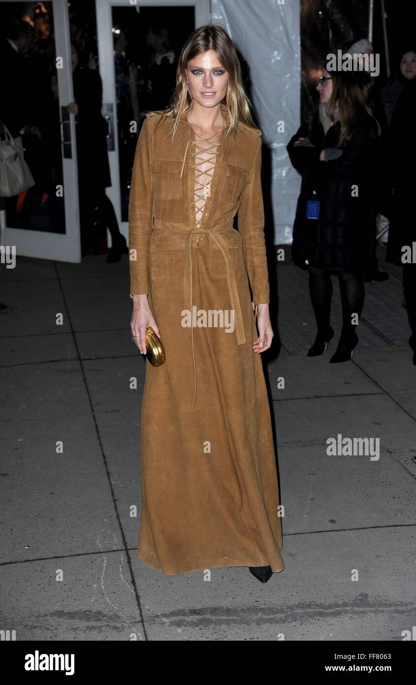 New York, NY, USA. 10th Feb, 2016. Constance Jablonski at arrivals for ...