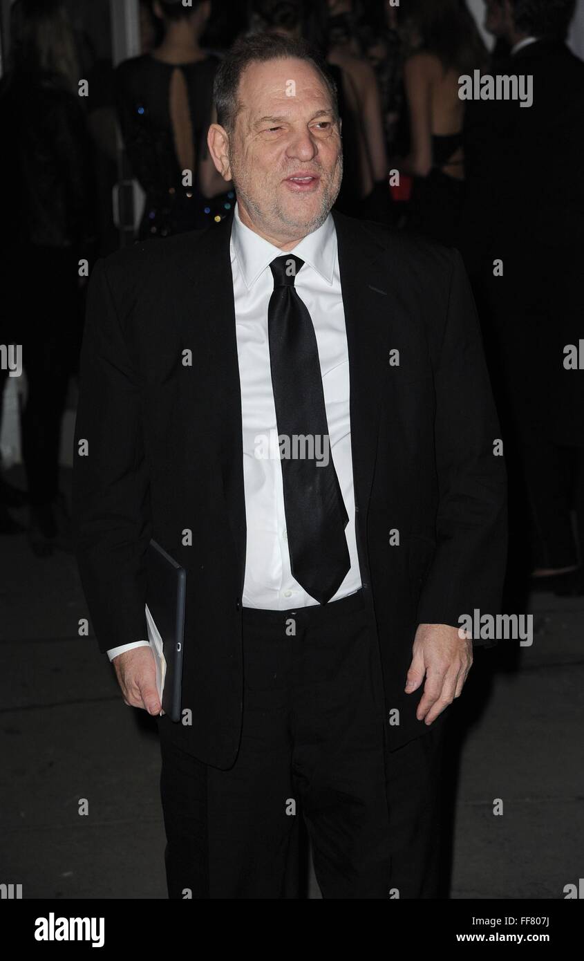 New York, NY, USA. 10th Feb, 2016. Harvey Weinstein at arrivals for ...