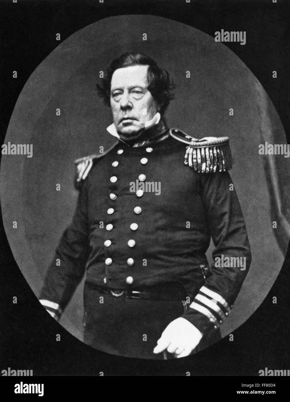 MATTHEW CALBRAITH PERRY /n(1794-1858). American naval officer ...