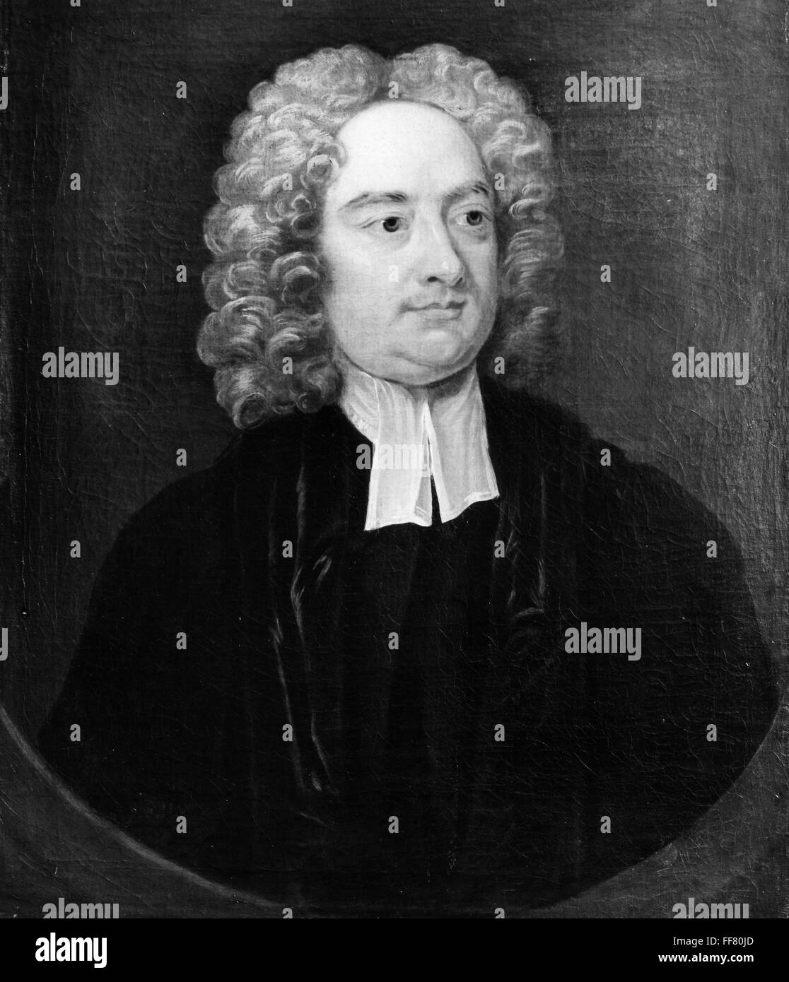 JONATHAN SWIFT (1667-1745). /nEnglish churchman and writer. Oil on ...