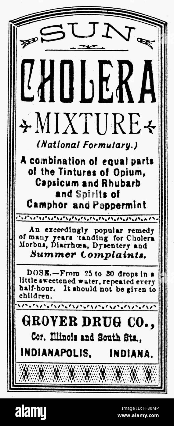 PATENT MEDICINE: OPIUM. /nAmerican patent medicine label, c1900 Stock ...