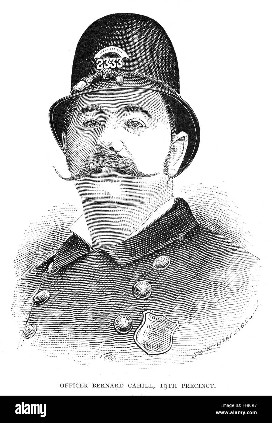 NEW YORK POLICEMAN, 1885. /nOfficer Bernard Cahill, a member of the New ...