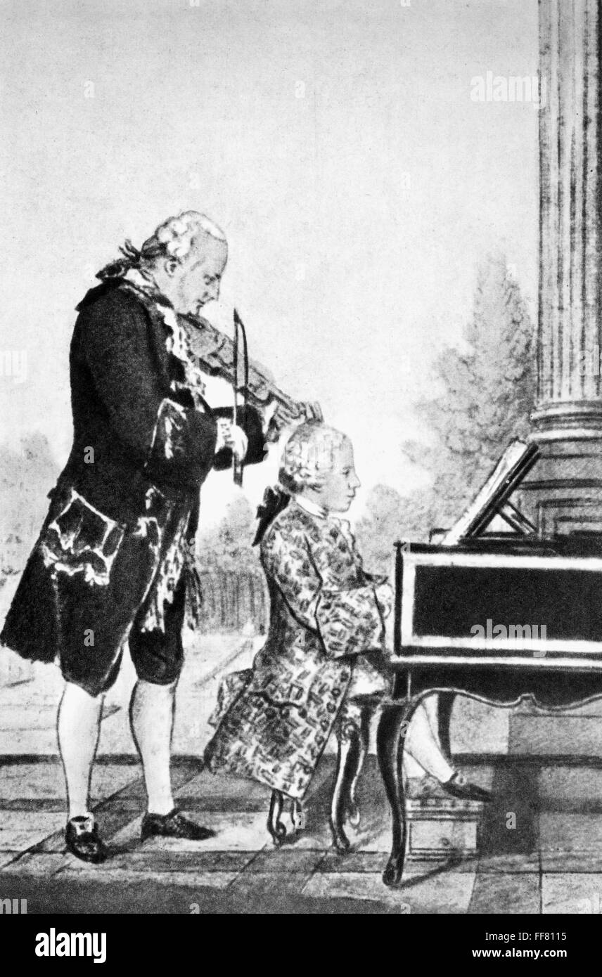 WOLFGANG AMADEUS MOZART /n(1756-1791). Austrian composer. Mozart at age ...