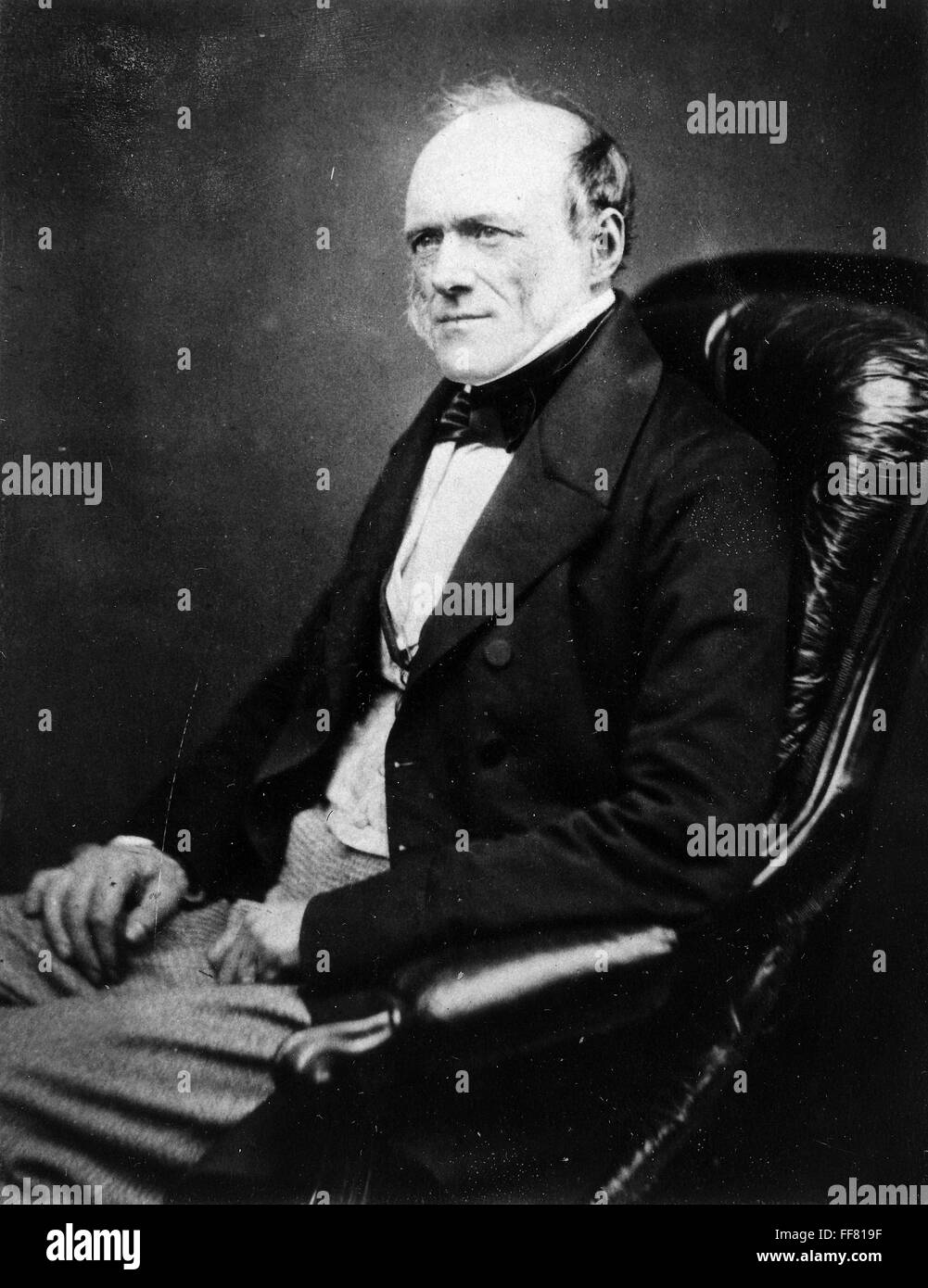 SIR CHARLES LYELL /n(1797-1875). British geologist. Photographed in ...