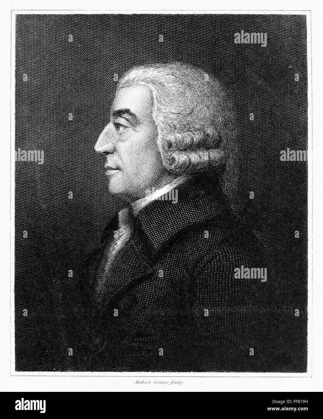 ADAM SMITH (1723-1790). /nScottish economist. Line engraving, English ...