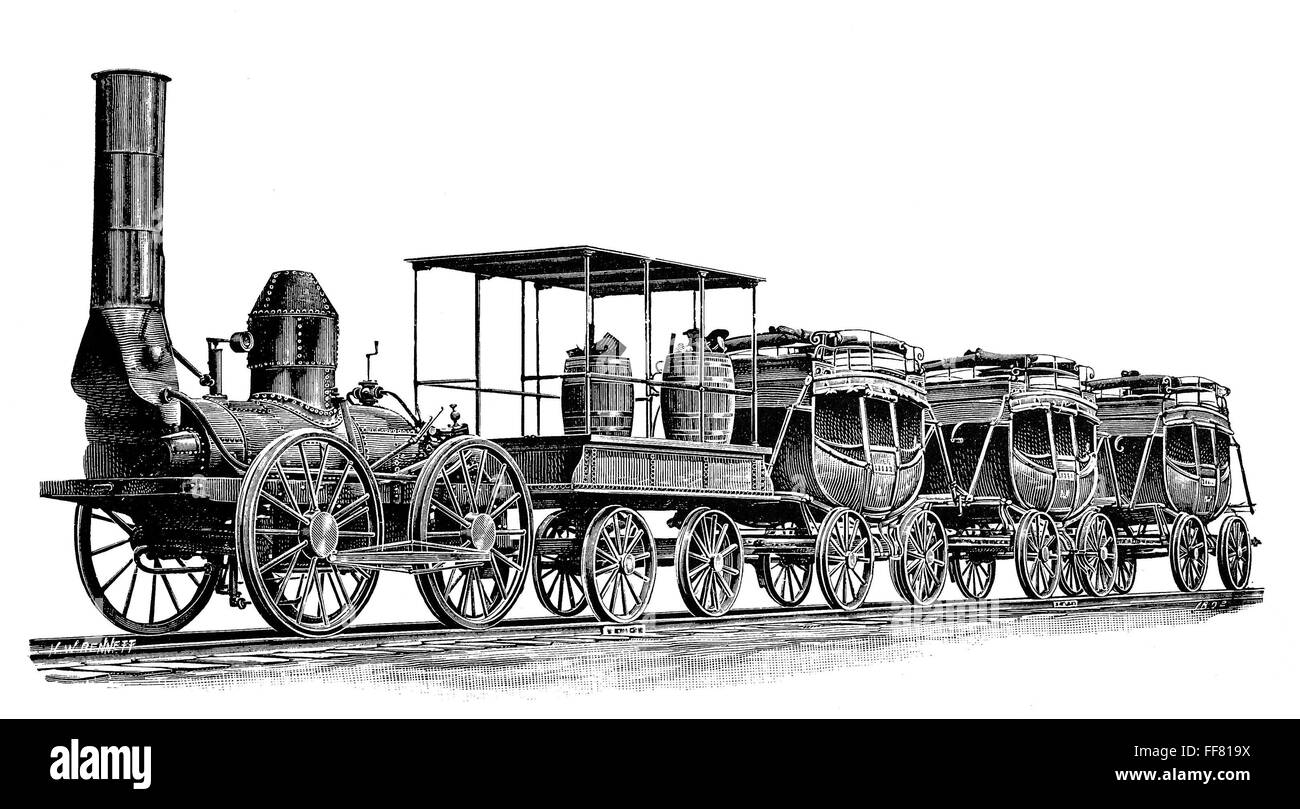 LOCOMOTIVE: DEWITT CLINTON. /nThe 'Dewitt Clinton,' built for the ...