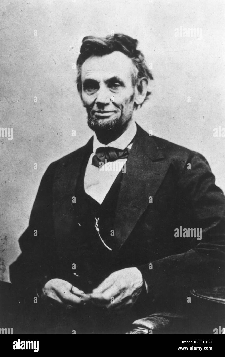 ABRAHAM LINCOLN /n(1809-1865). 16th President of the United States ...