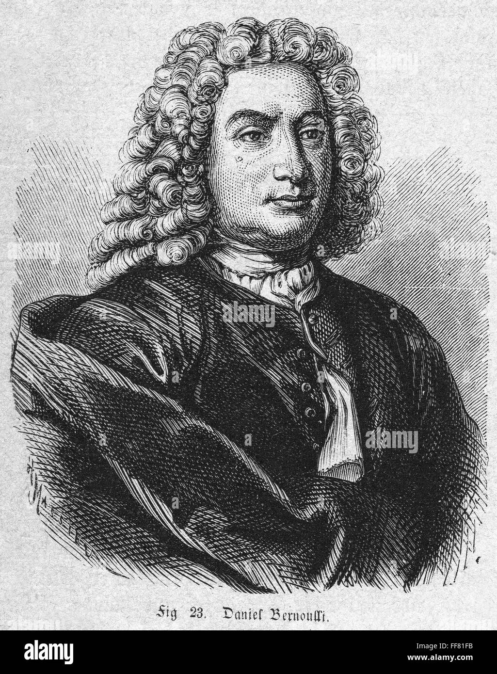 DANIEL BERNOULLI (1700-1782). /nSwiss mathematician. Line engraving ...